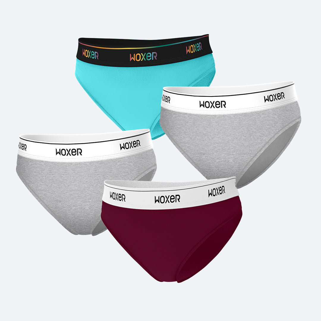Bikini Rise Up 4-Pack | Women's Boxer's & Boy Shorts | Woxer