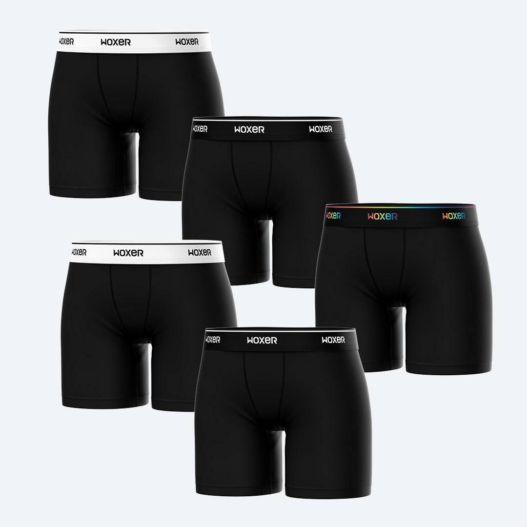 Baller Dark 5-Pack | Women's Boxer's & Boy Shorts | Woxer