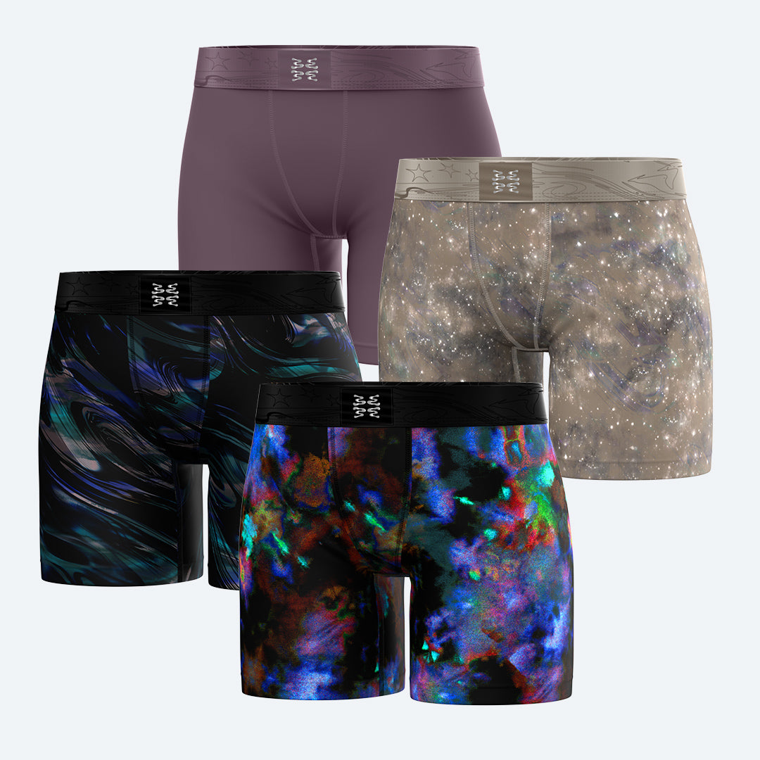 Baller Galaxy 4-Pack | Women's Boxer's & Boy Shorts | Woxer