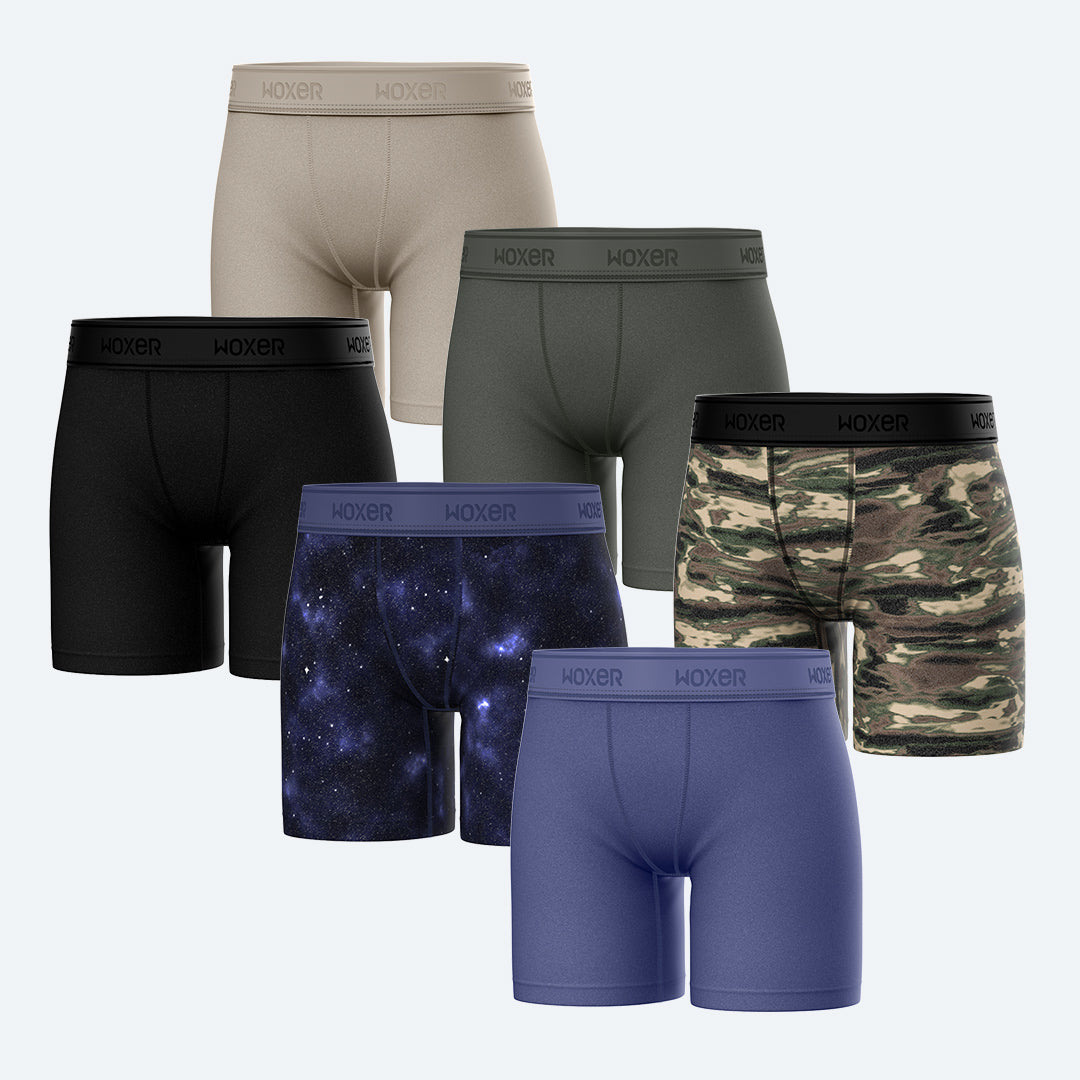 Baller High Waisted Haze 6-Pack | Women's Boxer's & Boy Shorts | Woxer