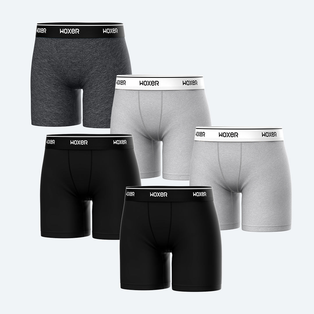 Baller High Waisted Plush 5-Pack | Women's Boxer's & Boy Shorts | Woxer