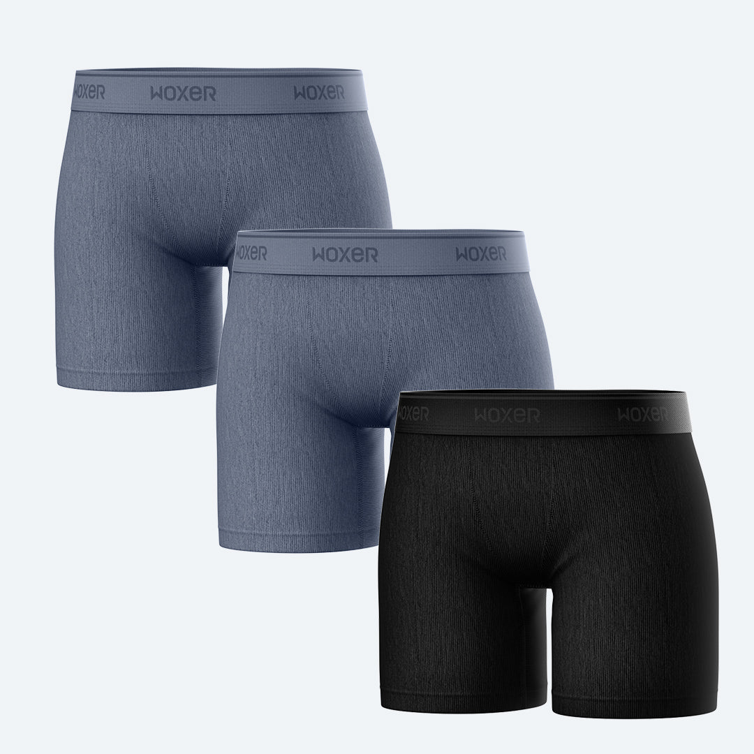 Baller Gentle Wrap Pima Cotton Rib 3-Pack | Women's Boxer's & Boy ...