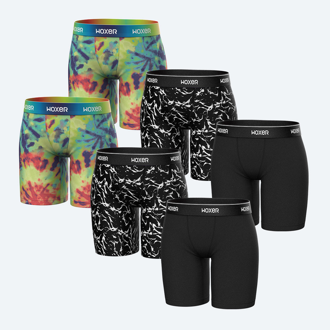 Biker Infinite 6-Pack | Women's Boxer's & Boy Shorts | Woxer