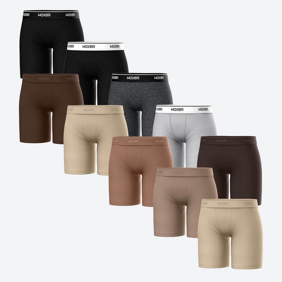 Biker Caffeinated 10-Pack | Women's Boxer's & Boy Shorts | Woxer