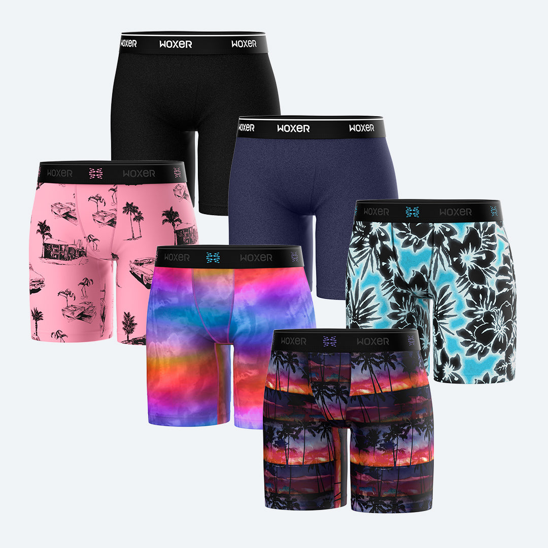 Biker Heat Index 6-Pack | Women's Boxer's & Boy Shorts | Woxer