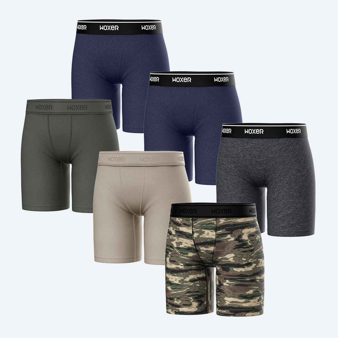 Biker High Waisted Dominion 6-Pack | Women's Boxer's & Boy Shorts | Woxer