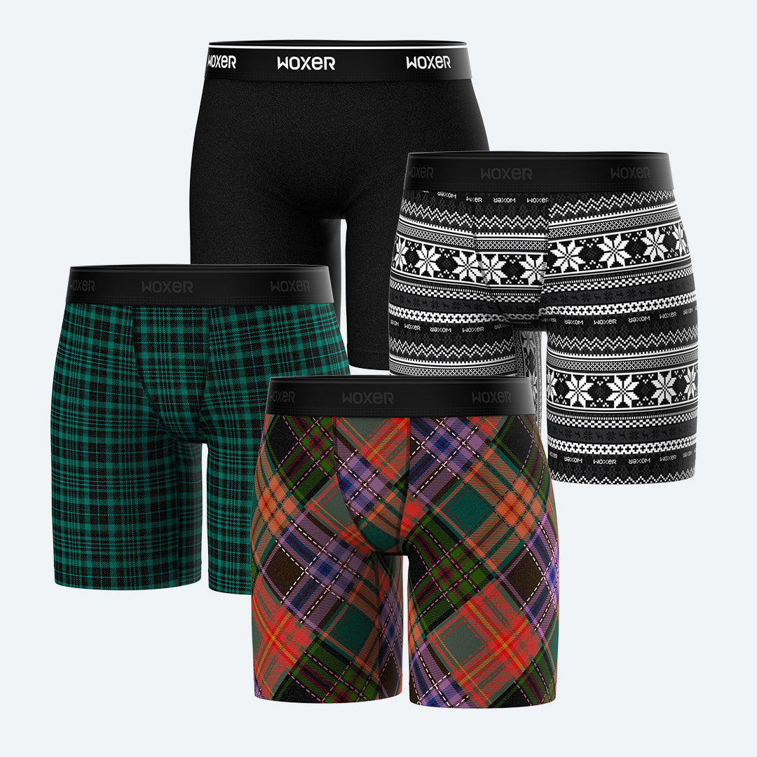 Biker Highland 4-Pack | Women's Boxer's & Boy Shorts | Woxer