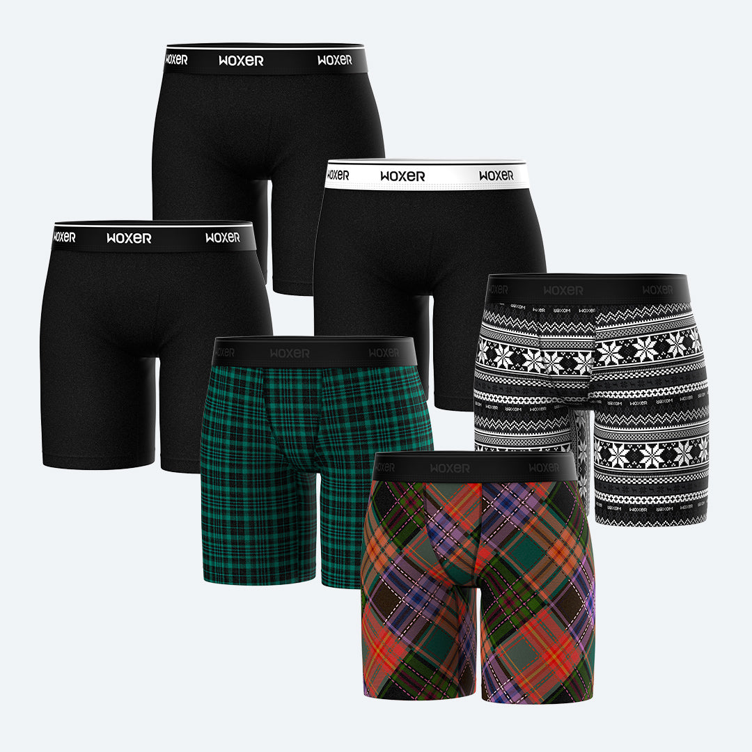 Biker Highland 6-Pack | Women's Boxer's & Boy Shorts | Woxer