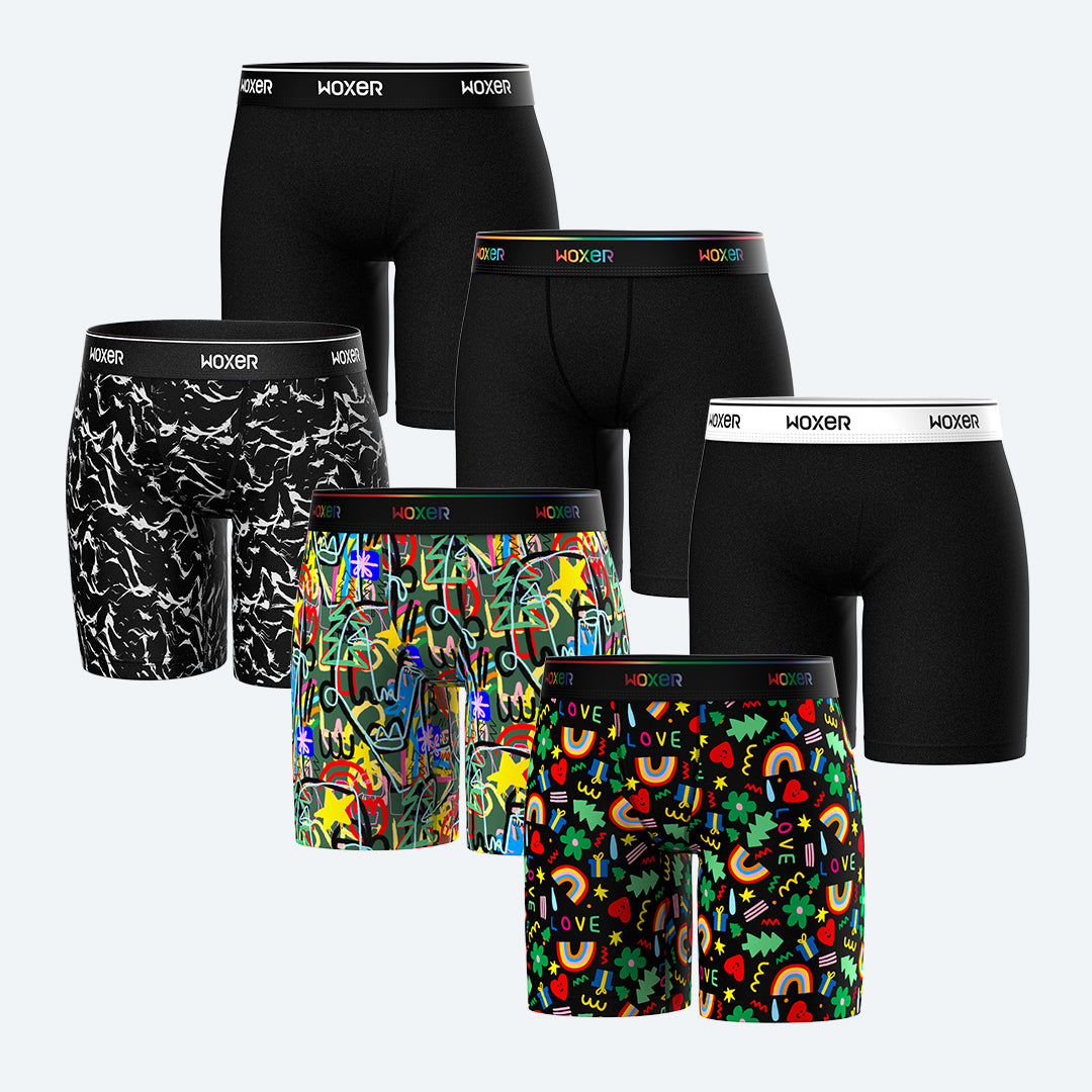 Biker Lover 6-Pack | Women's Boxer's & Boy Shorts | Woxer