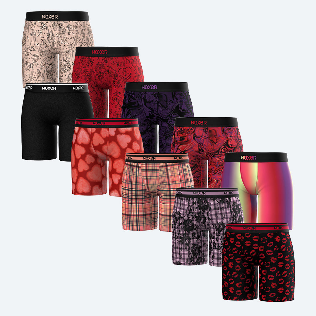 Biker Obsessed 10-Pack | Women's Boxer's & Boy Shorts | Woxer