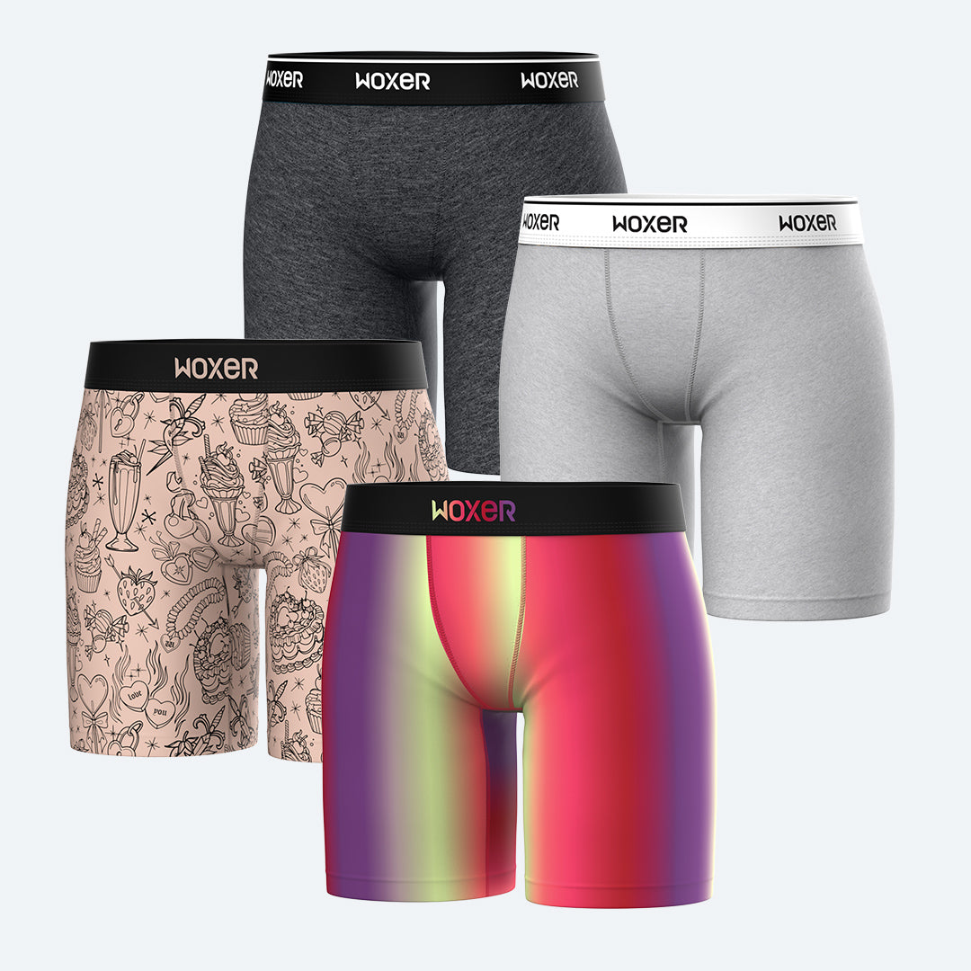 Biker Passion 4-Pack | Women's Boxer's & Boy Shorts | Woxer
