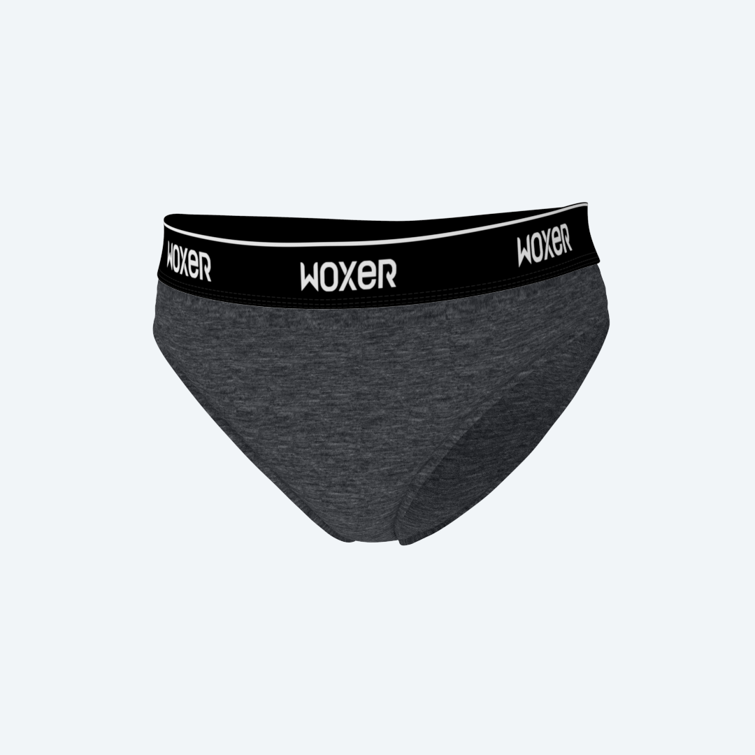 Bikini Charcoal Heather 2.0 | Women's Boxer's & Boy Shorts | Woxer