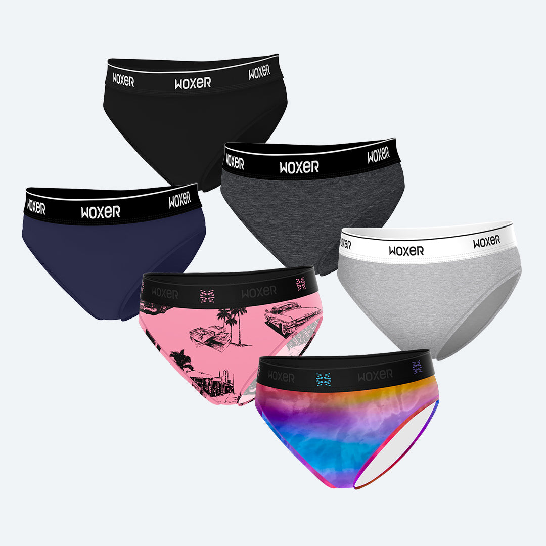 Bikini Heat Index 6-Pack | Women's Boxer's & Boy Shorts | Woxer