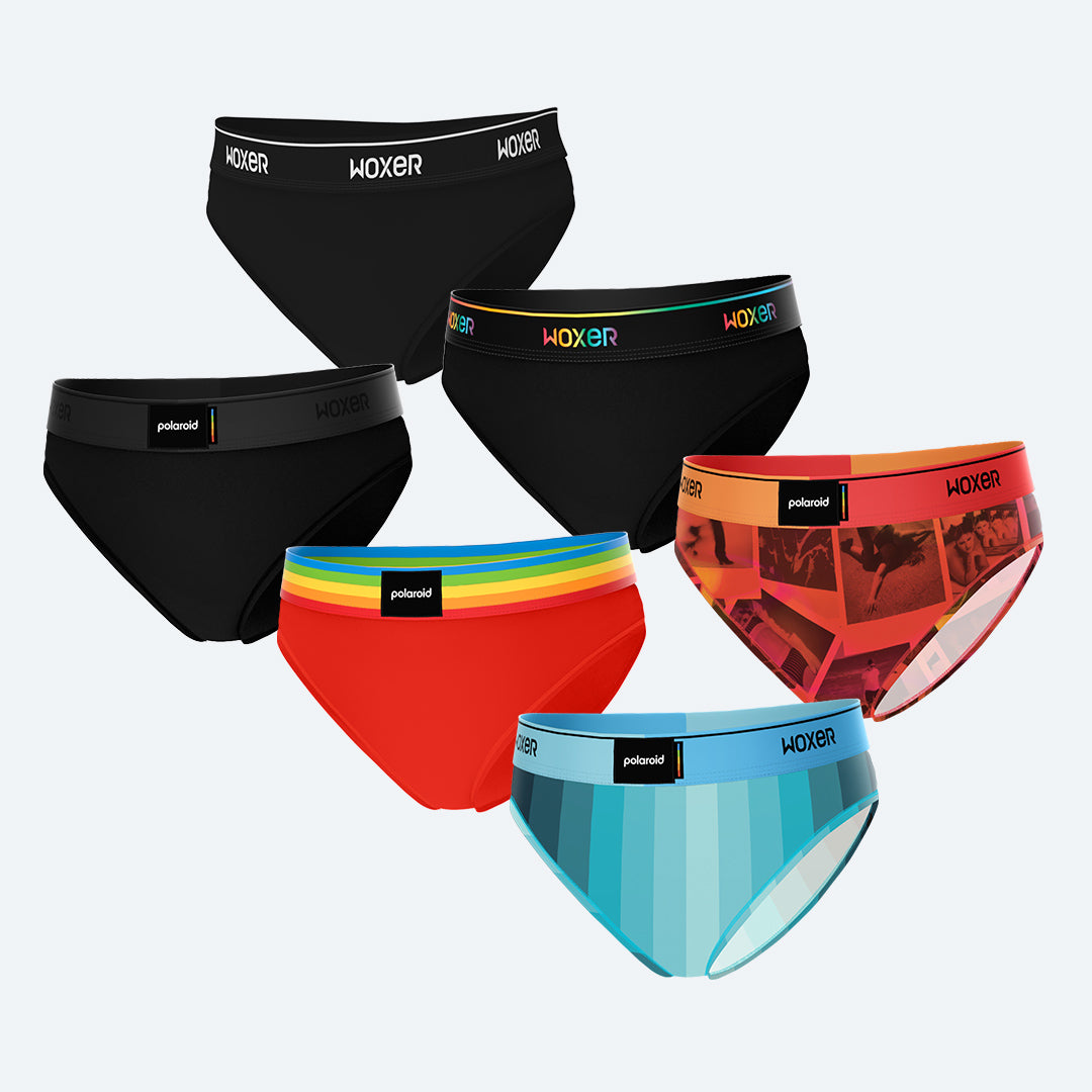 Bikini Snap 6-Pack | Women's Boxers & Boy Shorts | Woxer