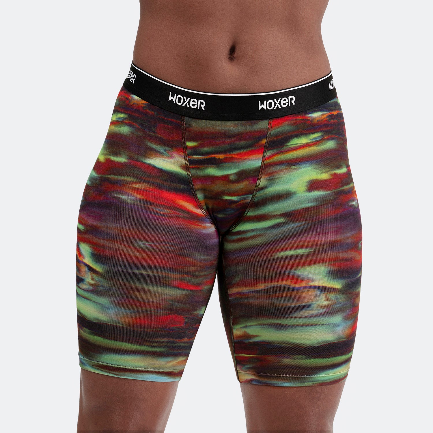 Biker Northern Lights Watercolor | Women's Boxer's & Boy Shorts | Woxer