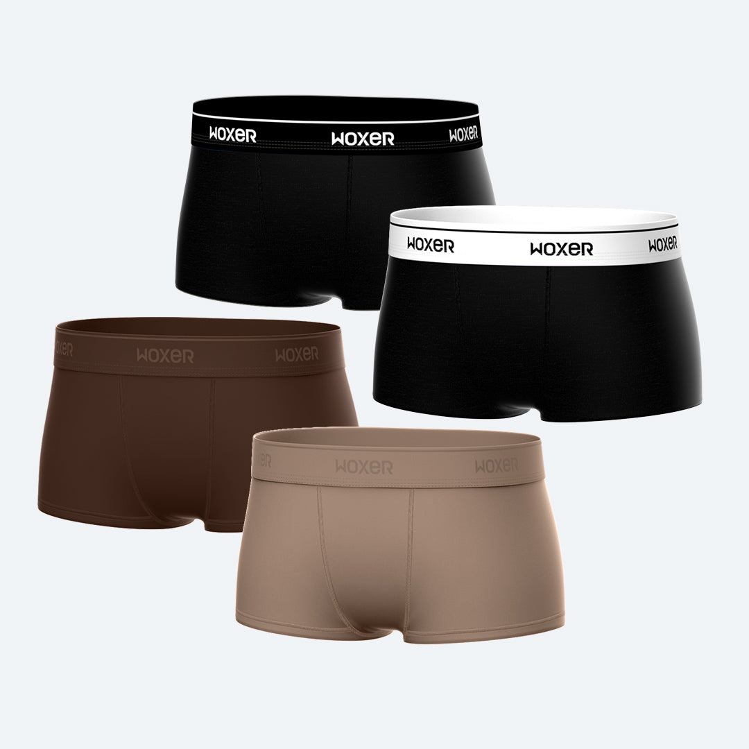 Bold Caffeinated 4-Pack | Women's Boxer's & Boy Shorts | Woxer