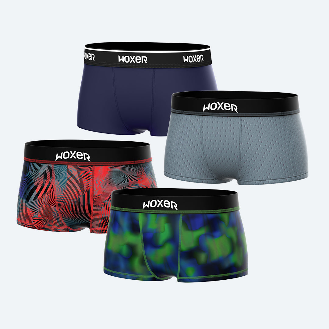 Bold Champion 4-Pack | Women's Boxer's & Boy Shorts | Woxer