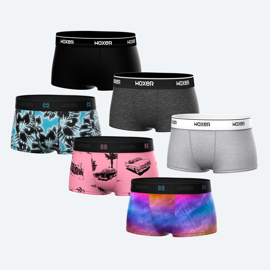 Bold Heat Index 6-Pack | Women's Boxer's & Boy Shorts | Woxer