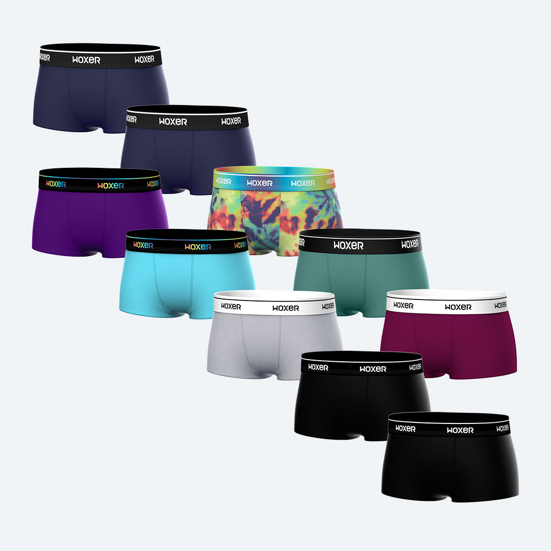 Bold Navy Burst 10-Pack | Women's Boxer's & Boy Shorts | Woxer