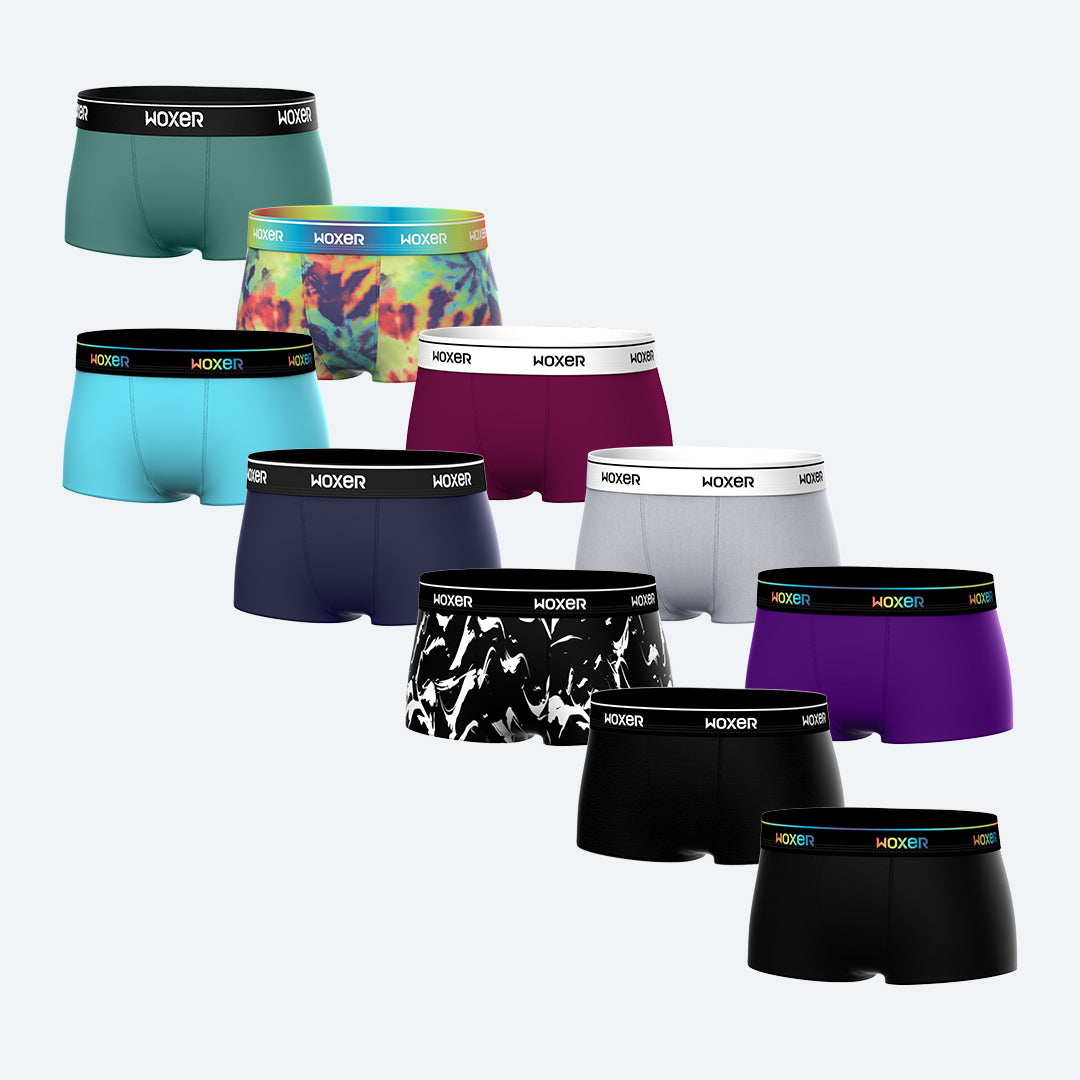 Bold Zenith 10-Pack | Women's Boxer's & Boy Shorts | Woxer