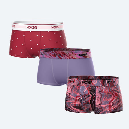 Bold Lucky 3-Pack | Women's Boxers & Boy Shorts | Woxer