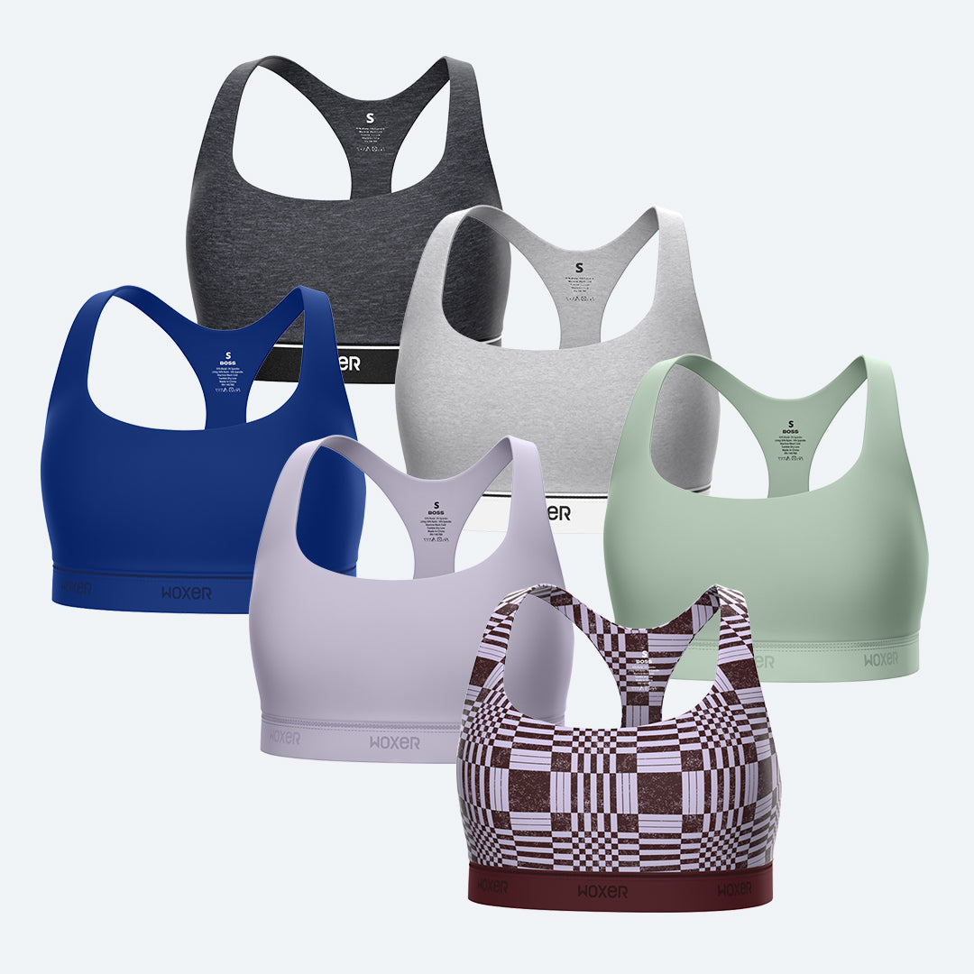 Boss 2.0 | 6-Pack Supportive Lounge Bralettes | Woxer