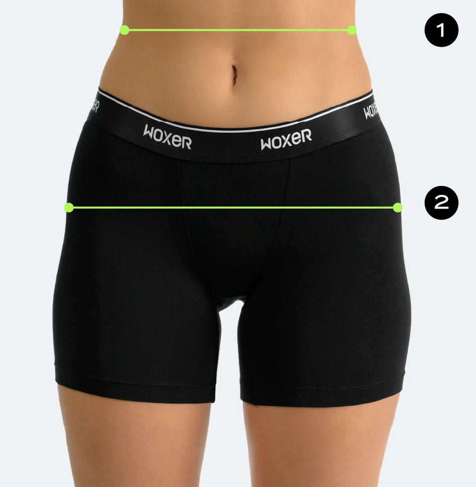 Women's High Waisted Underwear, High Rise Boxers | Woxer