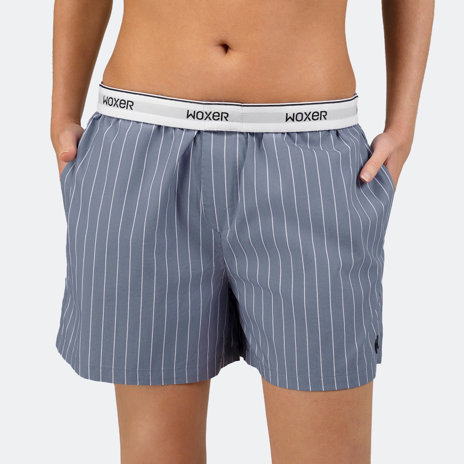 Women's Boxer Shorts Steel Stripe | Woxer