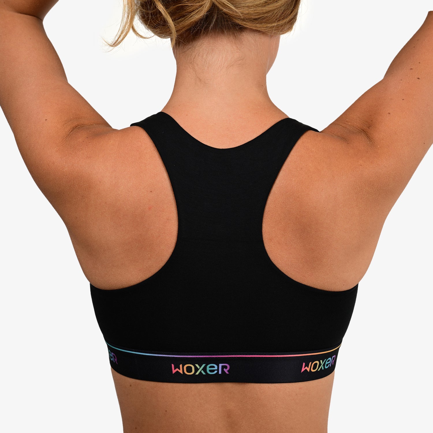 Boss 2.0 Pride Black | Stretchy Seamless Sports Bras | Woxer