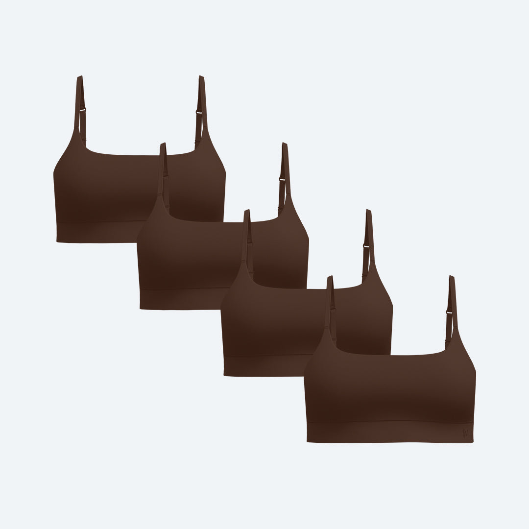 Bralette / 4-Pack Supportive Lounge Bralettes / Woxer