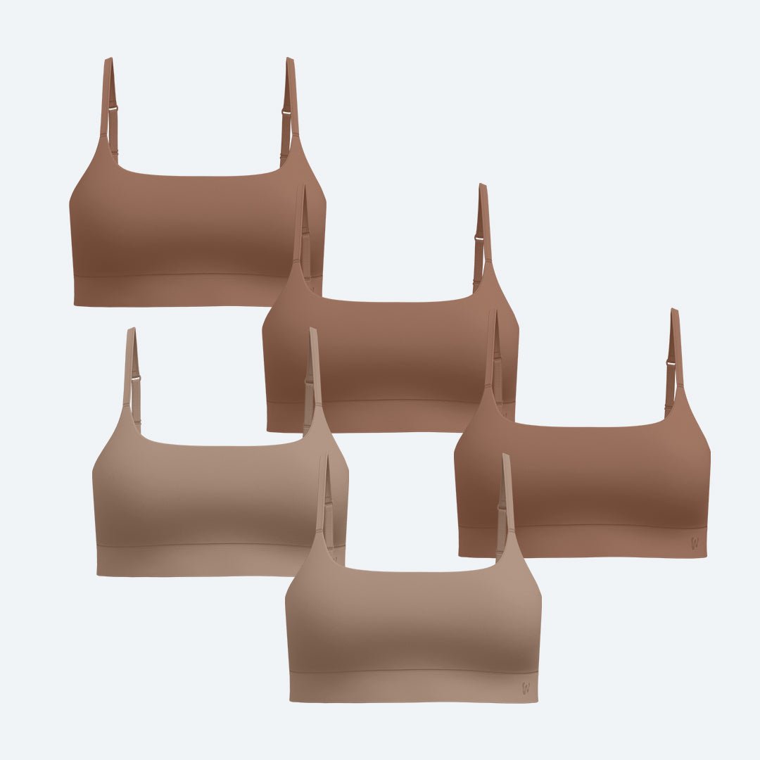 Bralette / 5-Pack Supportive Lounge Bralettes / Woxer