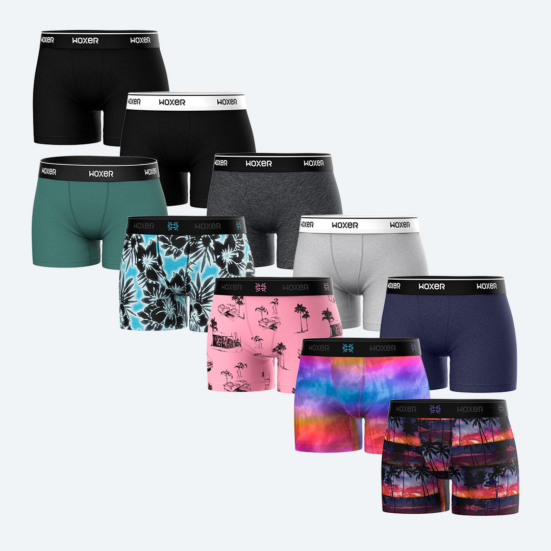Star Heat Index 10-Pack | Women's Boxer's & Boy Shorts | Woxer