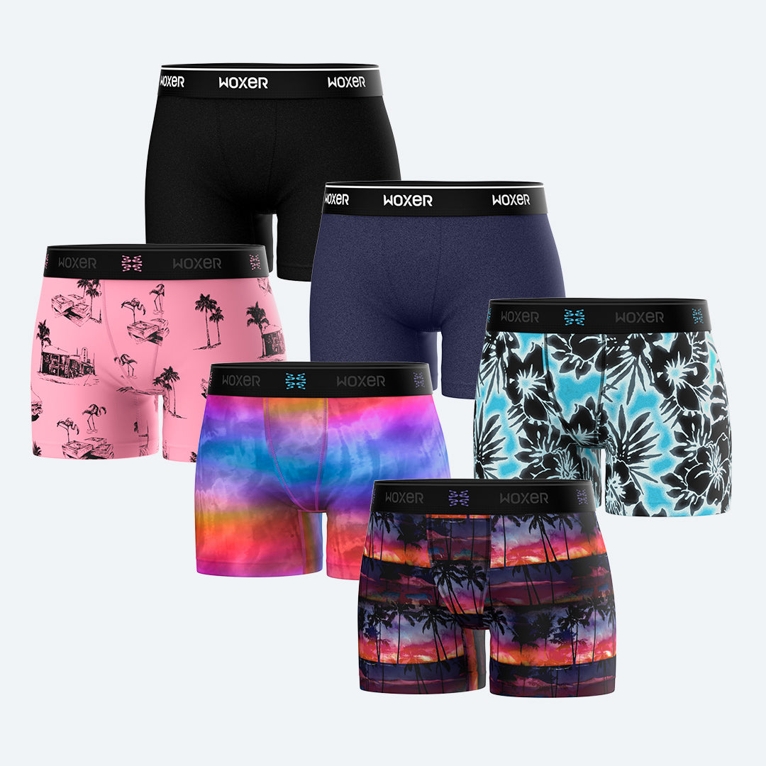 Star Heat Index 6-Pack | Women's Boxer's & Boy Shorts | Woxer