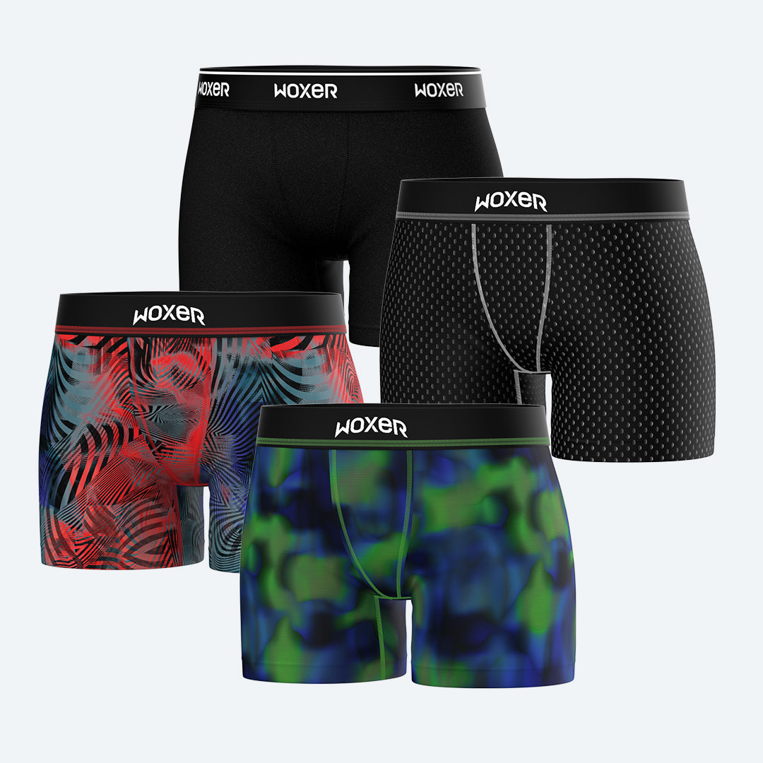 Star Hustle 4-Pack | Women's Boxer's & Boy Shorts | Woxer