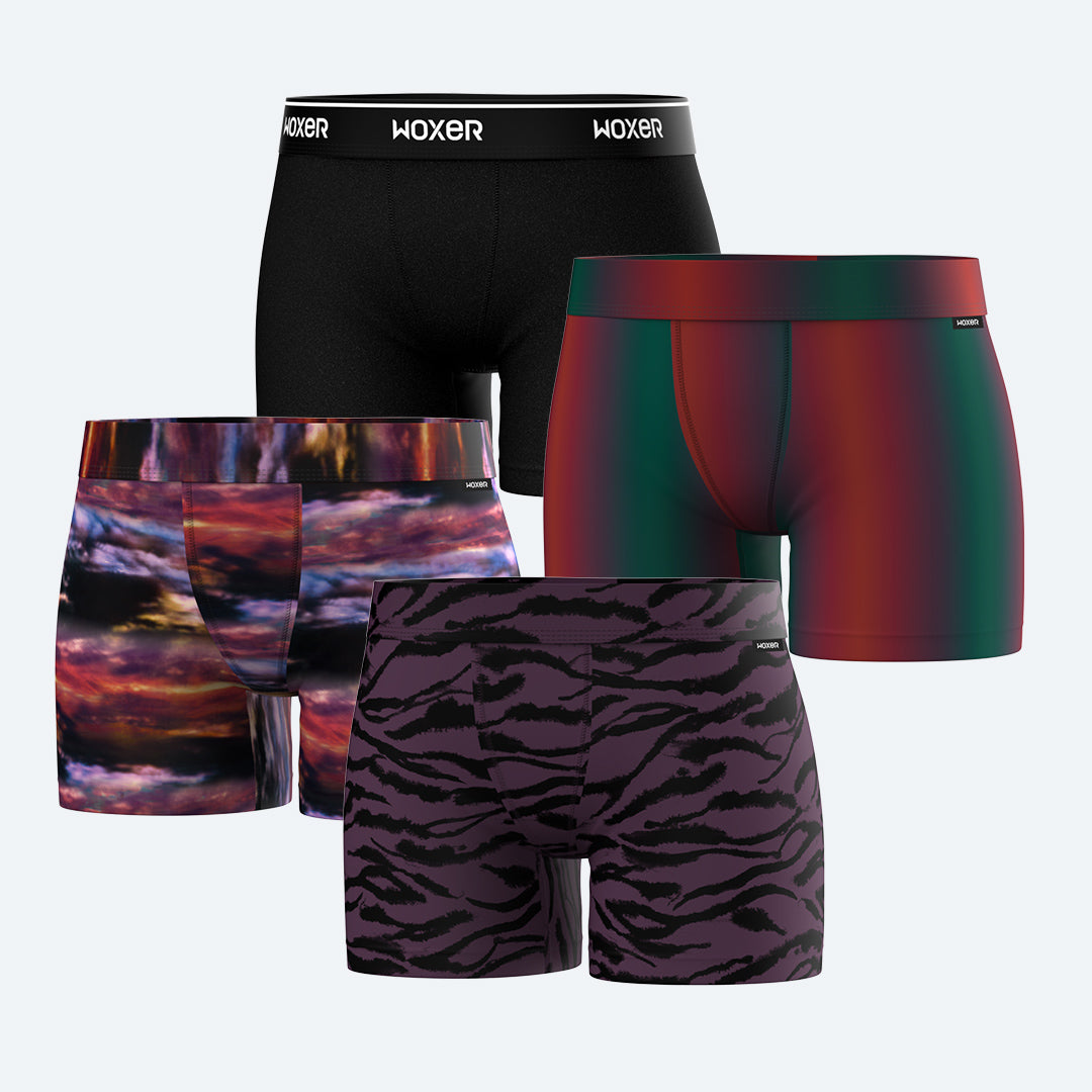 Star Sunset 4-Pack | Women's Boxer's & Boy Shorts | Woxer