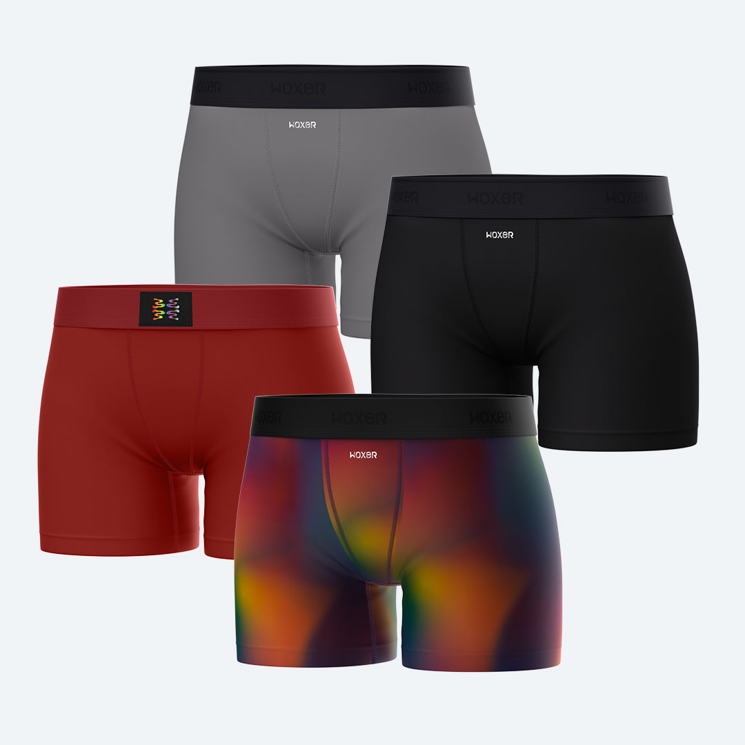 Star Flex 4-Pack / Athletic Underwear / Women's Boxers / Woxer
