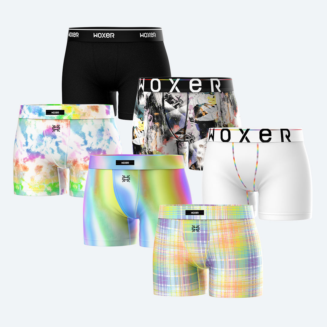 Star Gleam 6-Pack | Women's Boxer's & Boy Shorts | Woxer