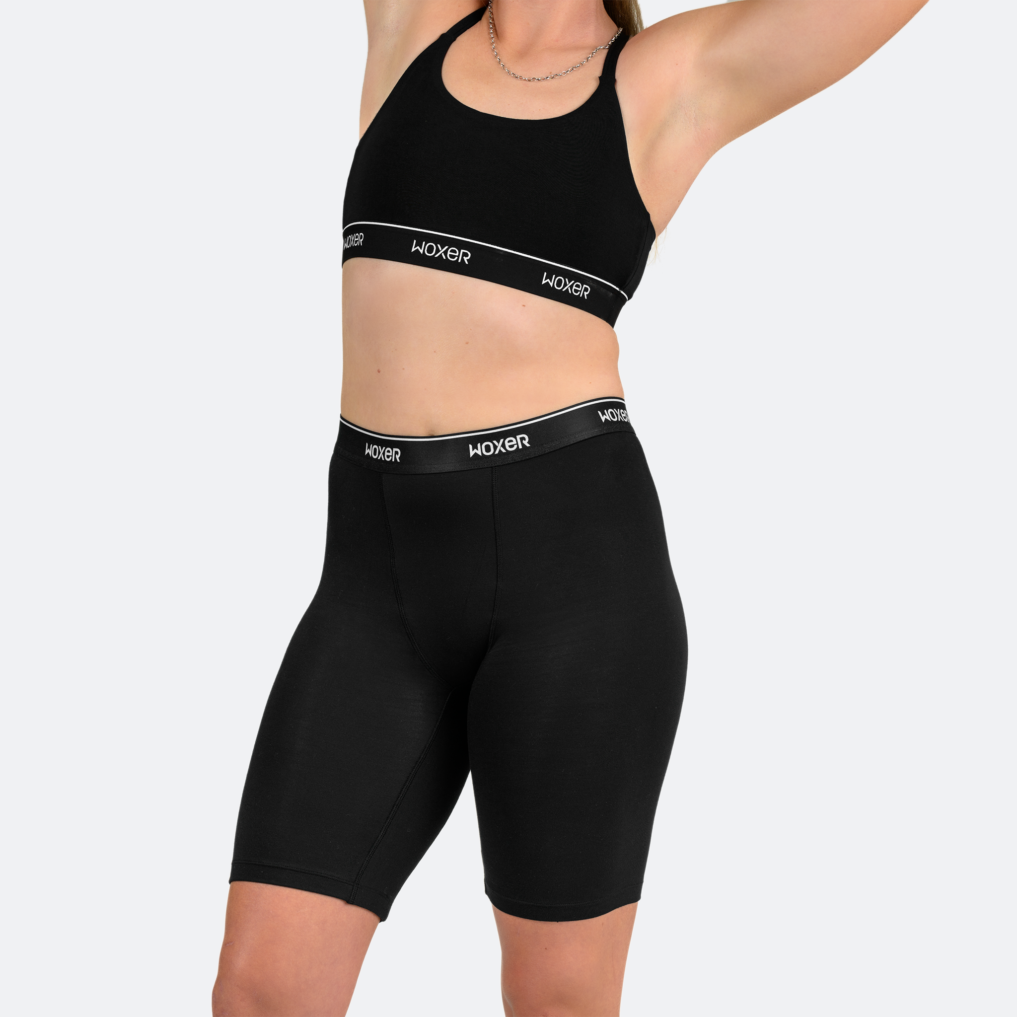 Biker High Waisted Black 2.0 | Women's Boxer's & Boy Shorts | Woxer