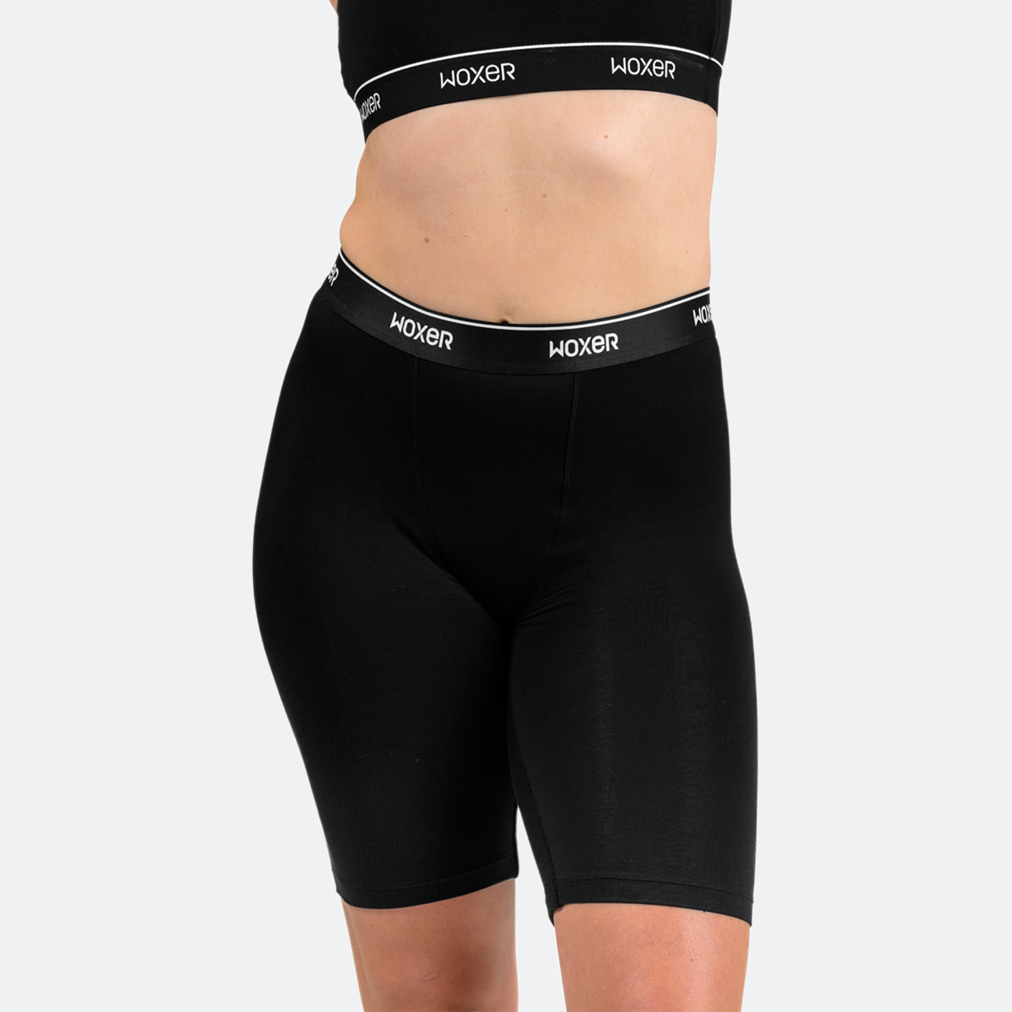 Biker High Waisted Black 2.0 | Women's Boxer's & Boy Shorts | Woxer