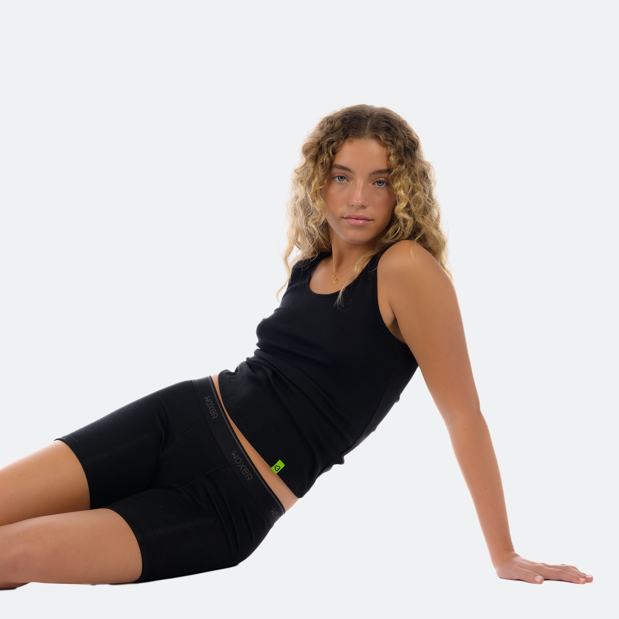 Pima Cotton Rib Tank Black | Women's Boxer's & Boy Shorts | Woxer