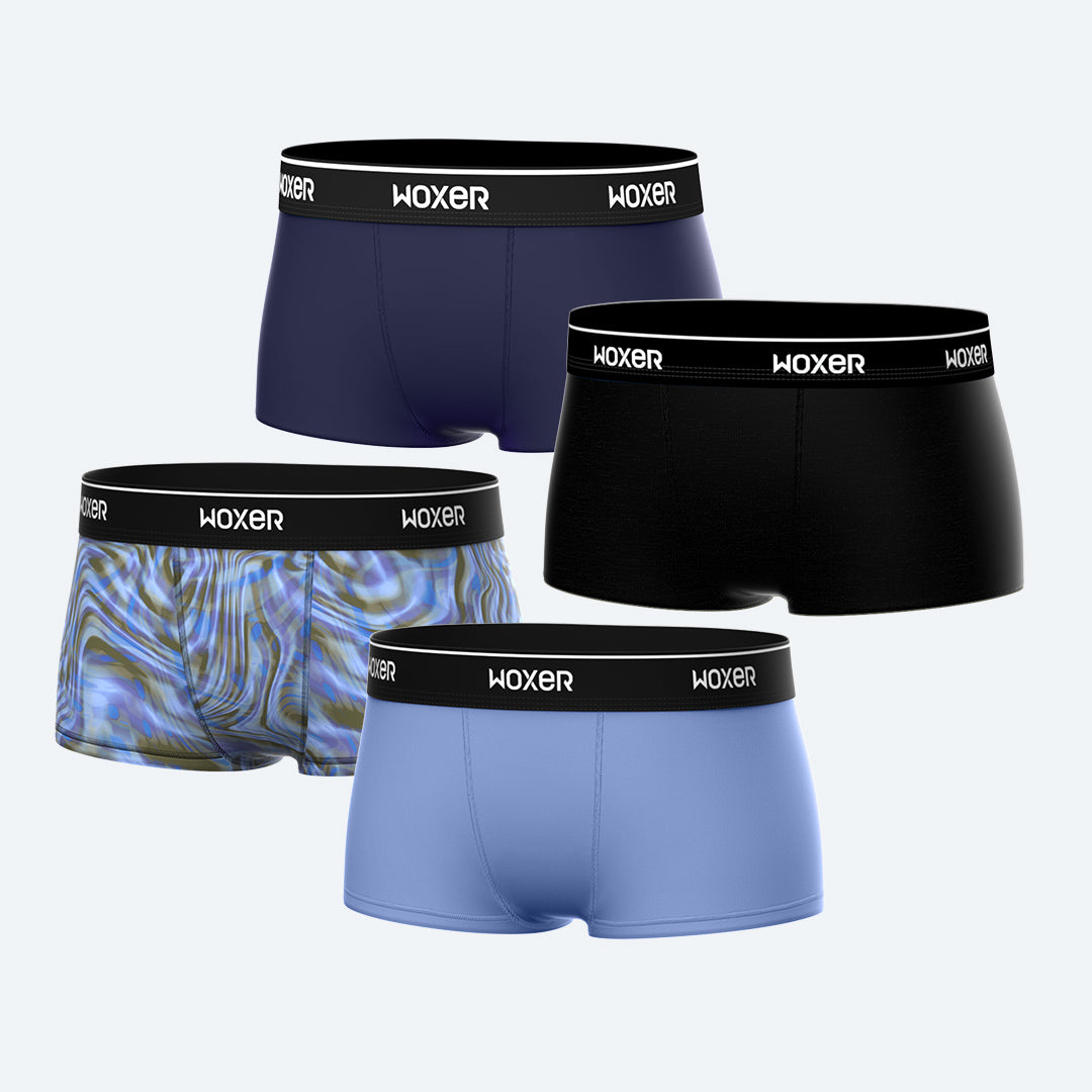 Bold Crest 4-Pack | Womens Boxer's & Boy Shorts | Woxer