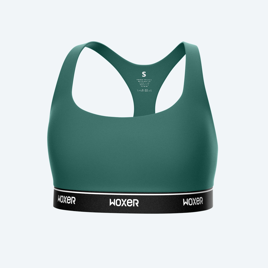 Boss 2.0 Jade | Stretchy Seamless Sports Bras | Woxer