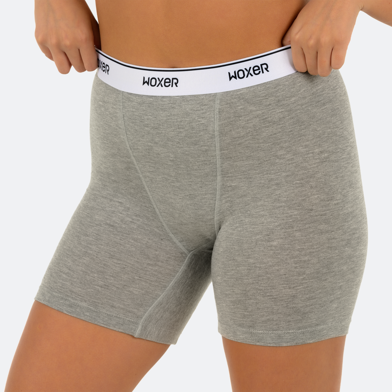 Highwaisted Baller Heather Grey | Boxer Briefs for Women | Girls Boxer ...