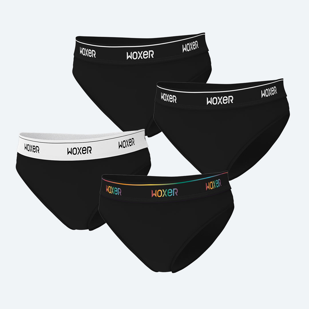 Bikini Blackout 4-Pack | Women's Boxer's & Boy Shorts | Woxer