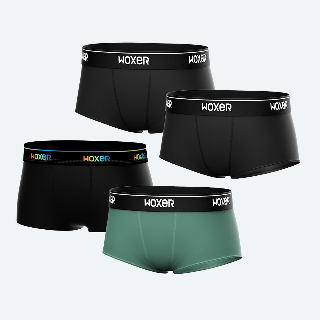 Bold Dark Sky 4-Pack | Women's Boxer's & Boy Shorts | Woxer